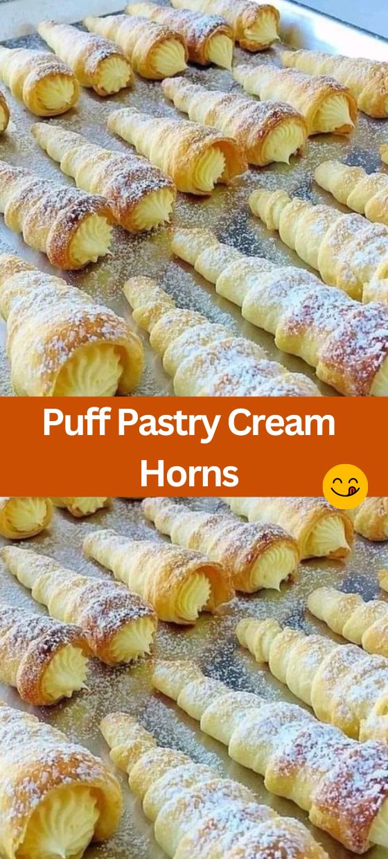 Puff Pastry Cream Horns - WEEKNIGHT RECIPES