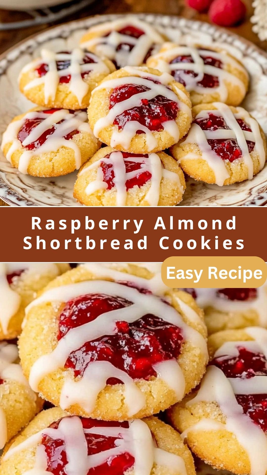 Raspberry Almond Shortbread Cookies - WEEKNIGHT RECIPES