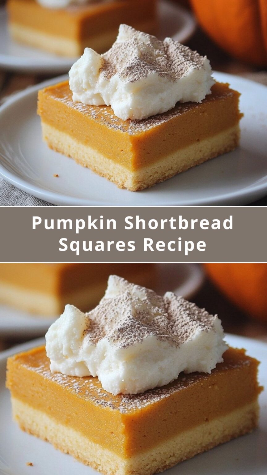 Pumpkin Shortbread Squares Recipe - WEEKNIGHT RECIPES