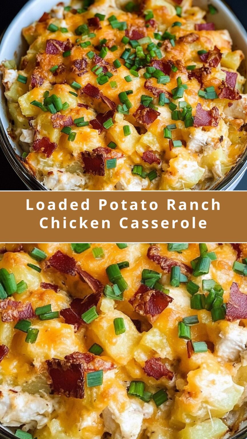Loaded Potato Ranch Chicken Casserole - WEEKNIGHT RECIPES