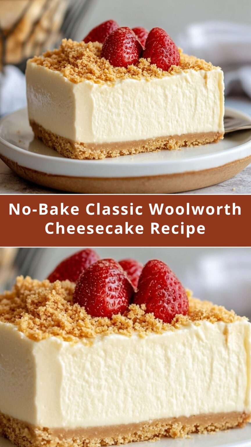 No-Bake Classic Woolworth Cheesecake Recipe - WEEKNIGHT RECIPES