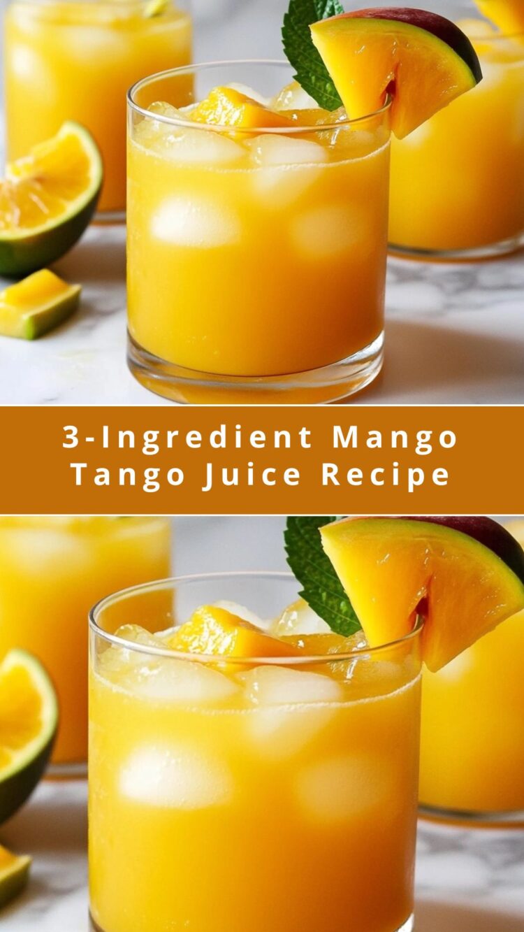 3-Ingredient Mango Tango Juice Recipe - WEEKNIGHT RECIPES
