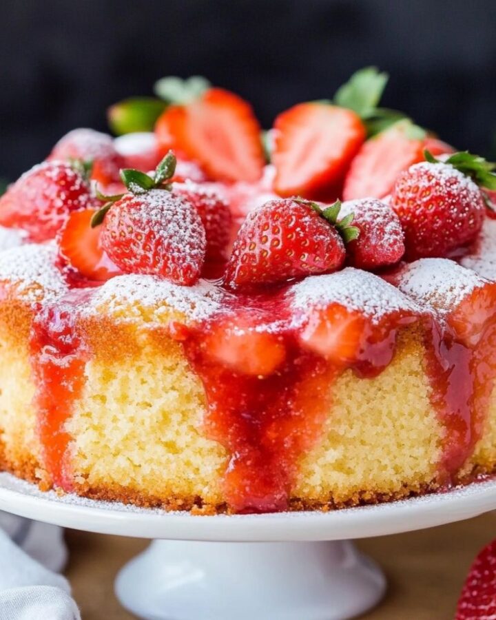 Easy Strawberry Cake Recipe - WEEKNIGHT RECIPES